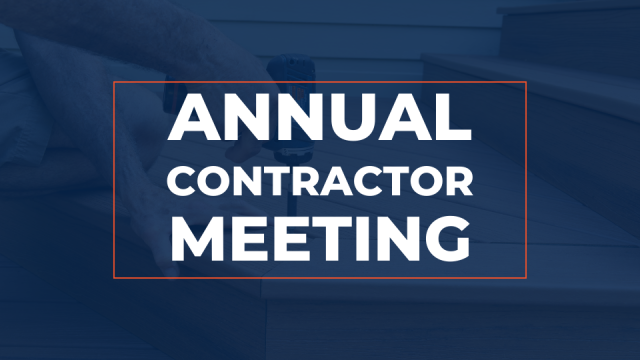 Annual Contractor Meeting - Sandy Pines