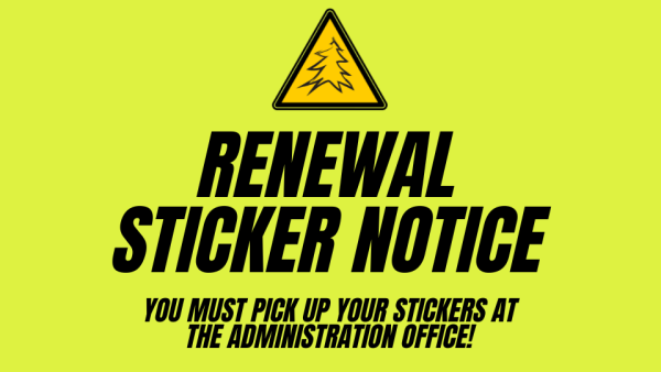 Renewal Sticker Pick Up Begins - Sandy Pines