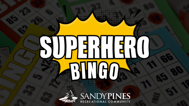 Superhero Bingo - Sandy Pines